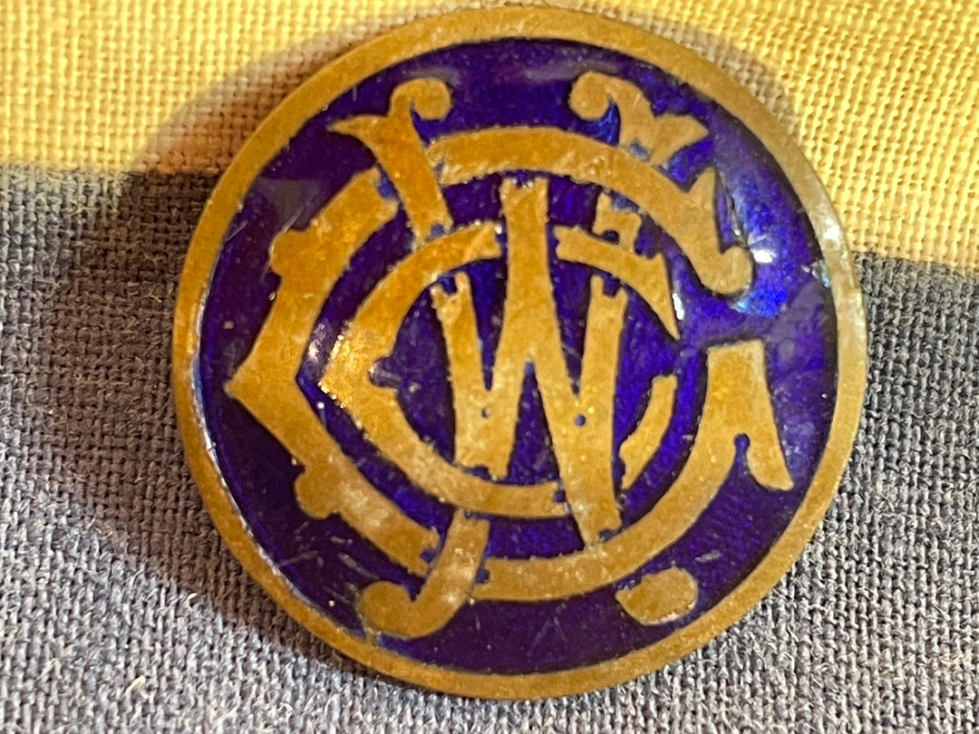 A Rare Vintage Enamel Concave Women's Co-operative Guild WCG Badge 25mm ...