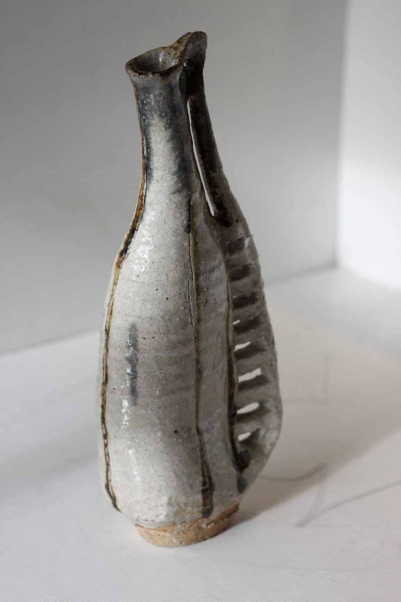 Studio Pottery Sculptural Vessel – Abstract Hand-built Form – 32cm ...