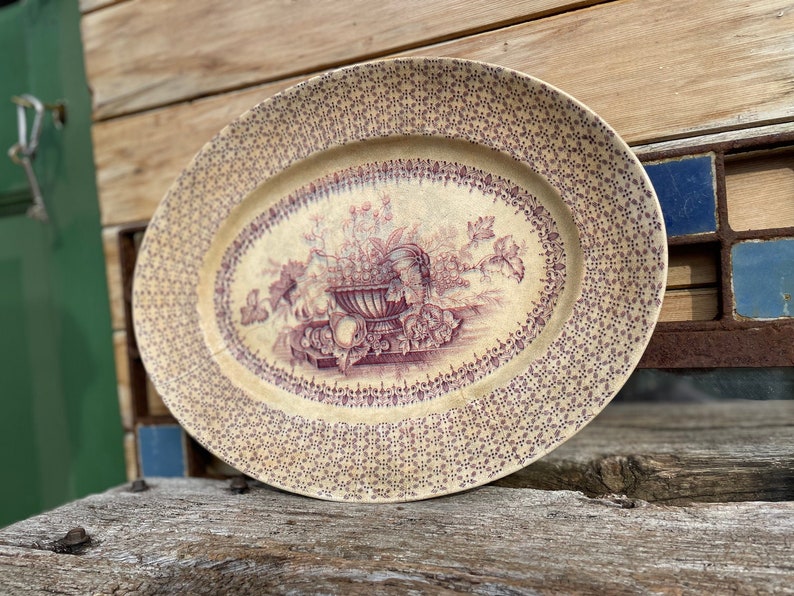 Vintage Beverly Pattern Meat Platter Plate Made by Empire England - Etsy