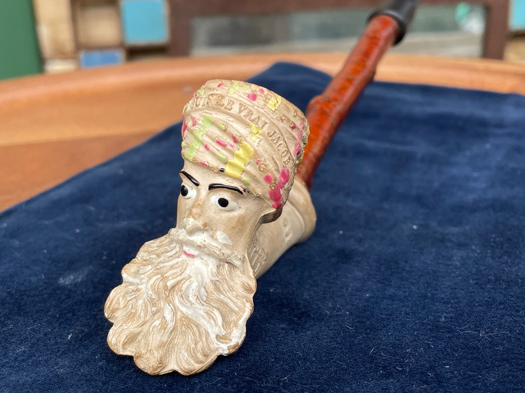 Original French Jacob Gambier Clay Pipe From Paris - Orientalist C1880 ...