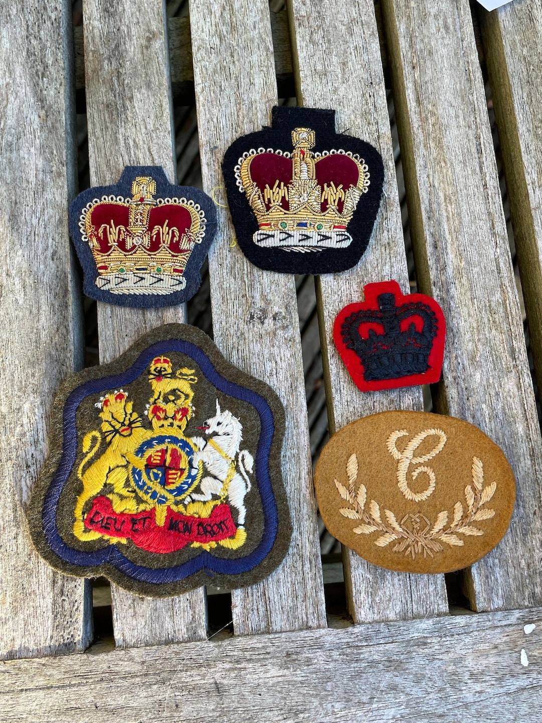 Five Vintage British Army Cloth Officers Patch Badges - Etsy