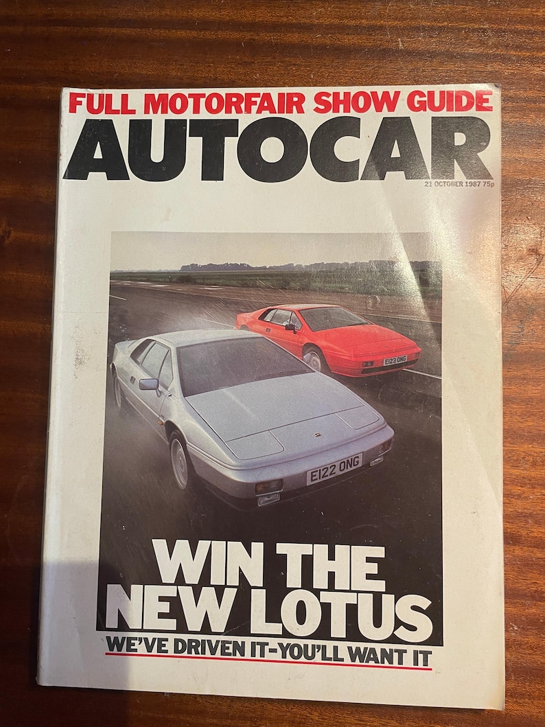 Vintage Autocar Magazine – Full Motorfair Show Guide (21 October 1987 ...