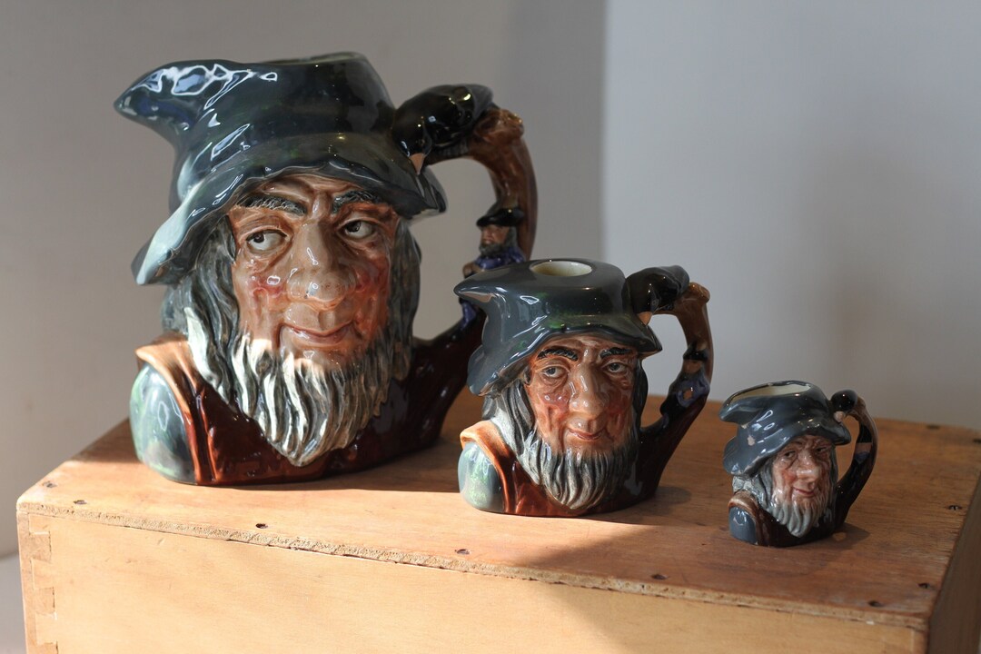 Royal Doulton Rip Van Winkle Toby Jug Set, Graduated Sizes - Etsy
