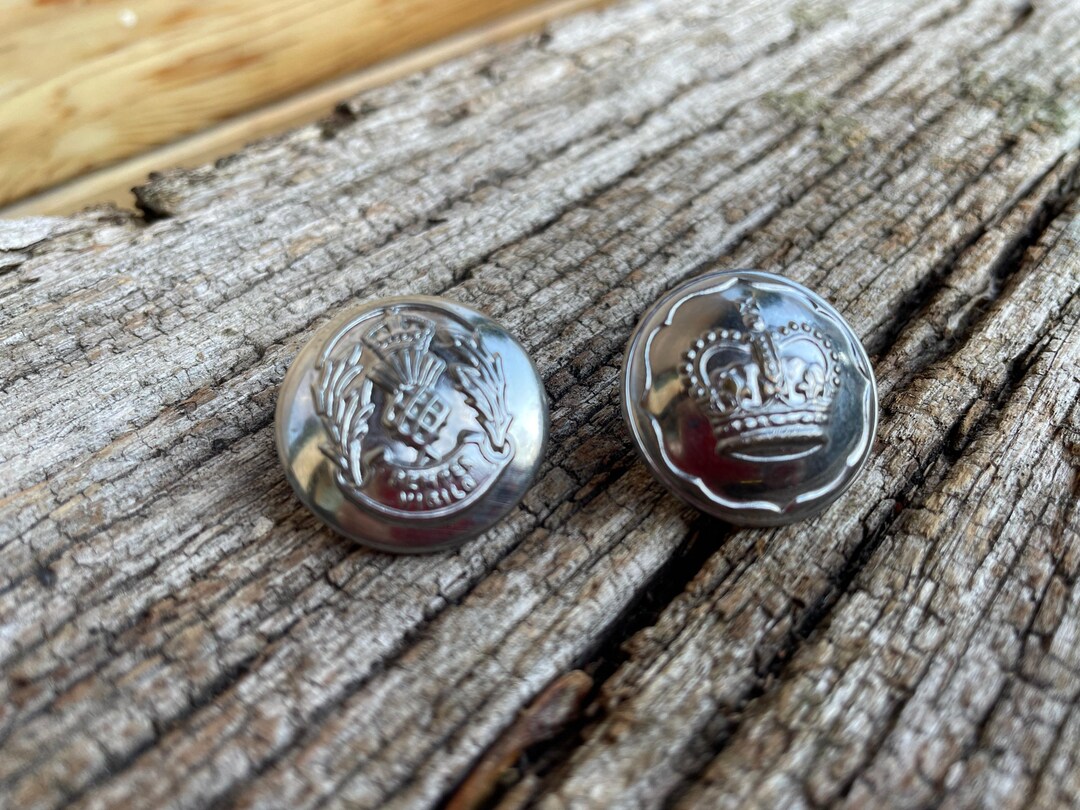 Two Vintage Police and Prisons Buttons 24mm Diameter - Etsy