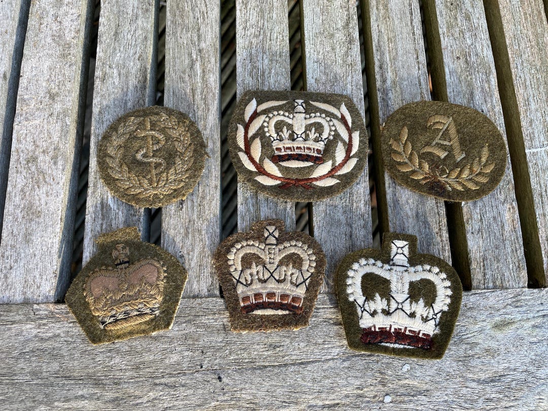 Six Original British Army Cloth Patch Badges - Etsy