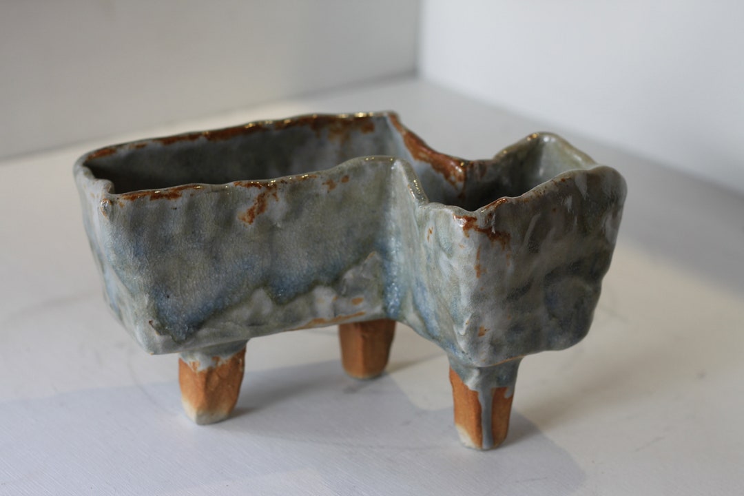Japanese Abstract Studio Pottery Slip Dish - Etsy