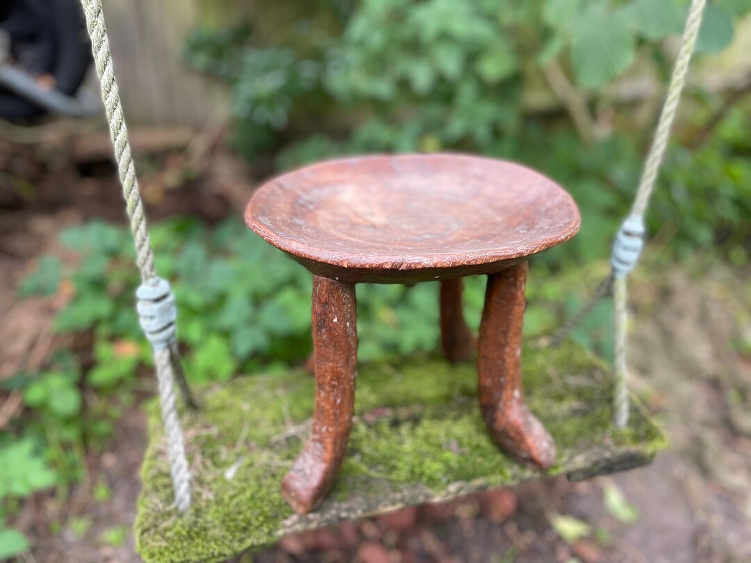 Antique Hand Carved Kamba Stool – Kenyan Tribal Art, Hardwood Seat - Etsy