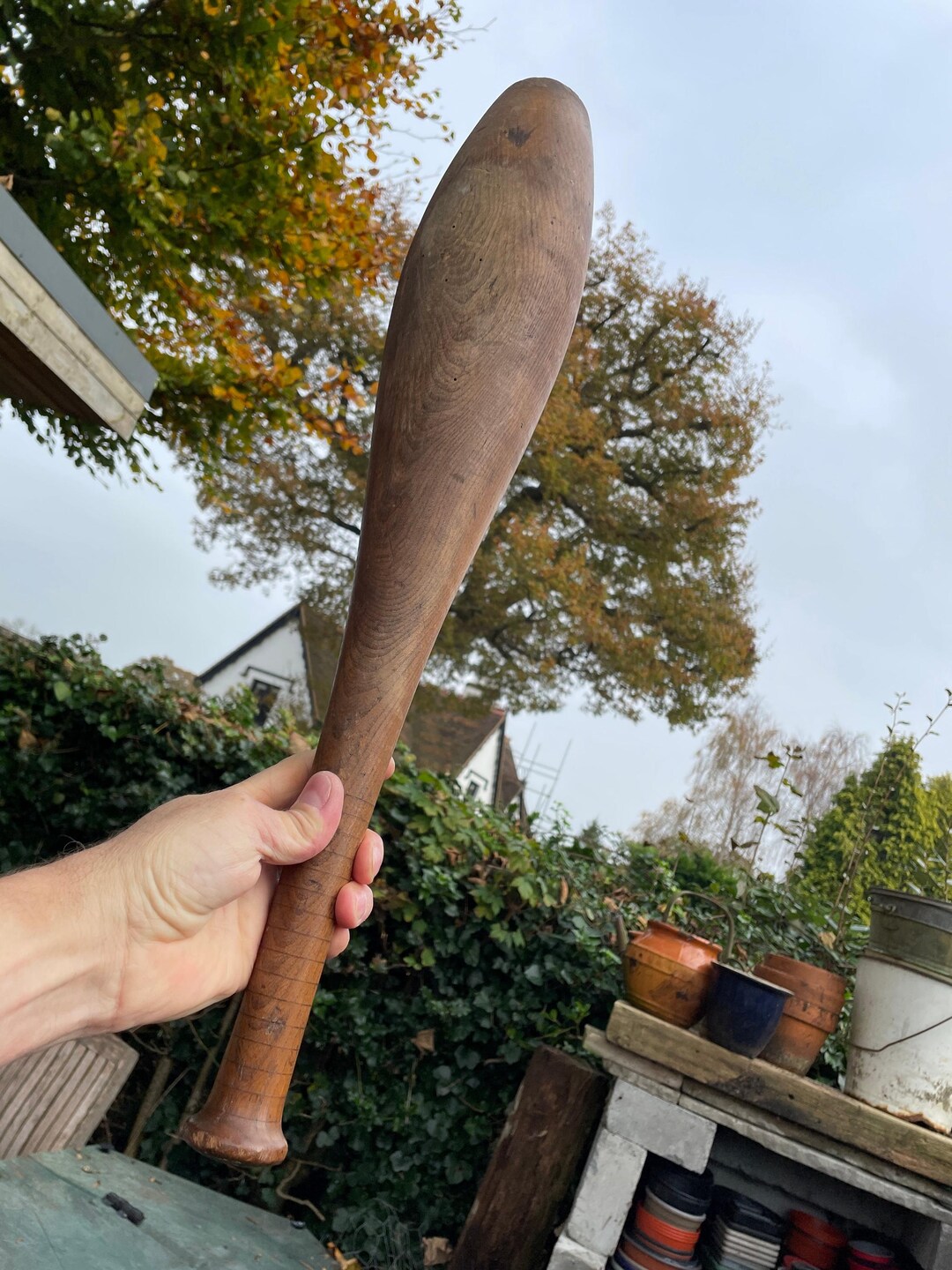 Wooden Indian Decorative Exercise Exercise Club or Meel - Etsy