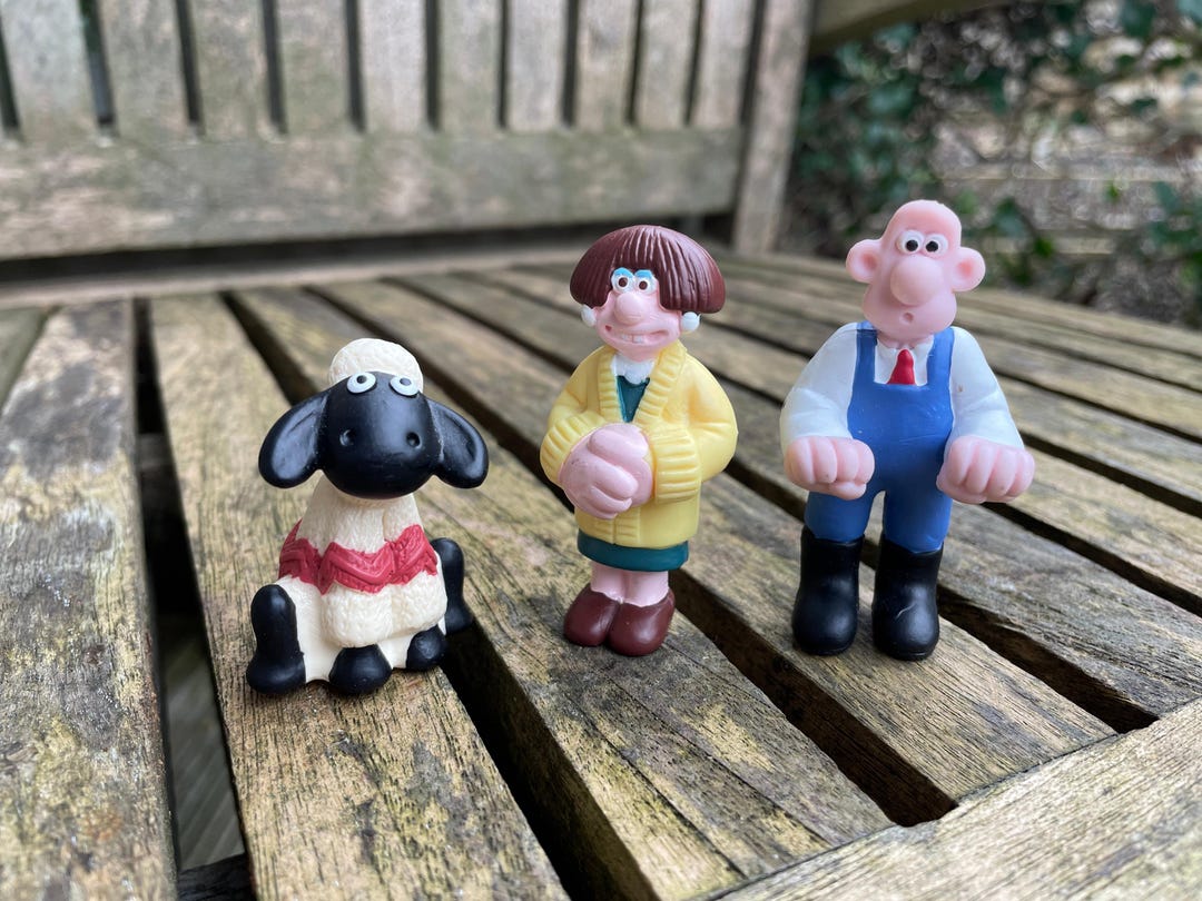 Wallace and Gromit Figures - Wallace, Wendolene Ramsbottom, Shaun the ...