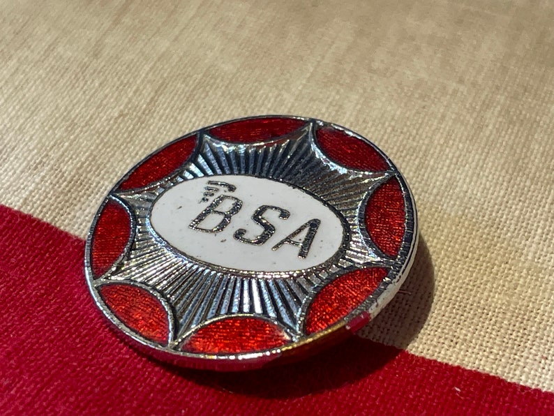 A Vintage Enamel BSA Motorbikes/motorcycle Badge 26mm Diameter - Etsy UK