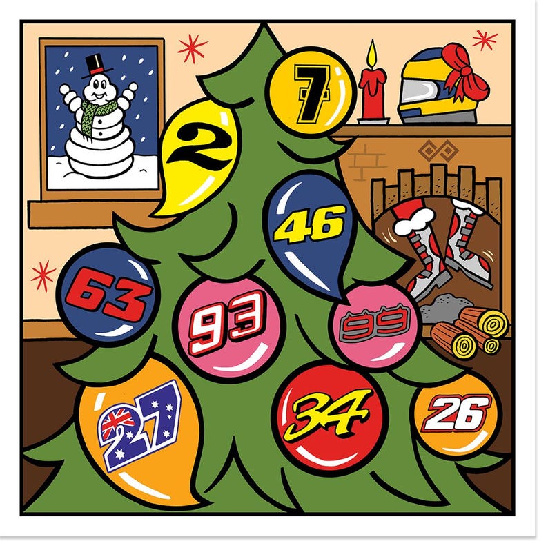 Unique Motorcycle Christmas Cards From Top Artist - Etsy