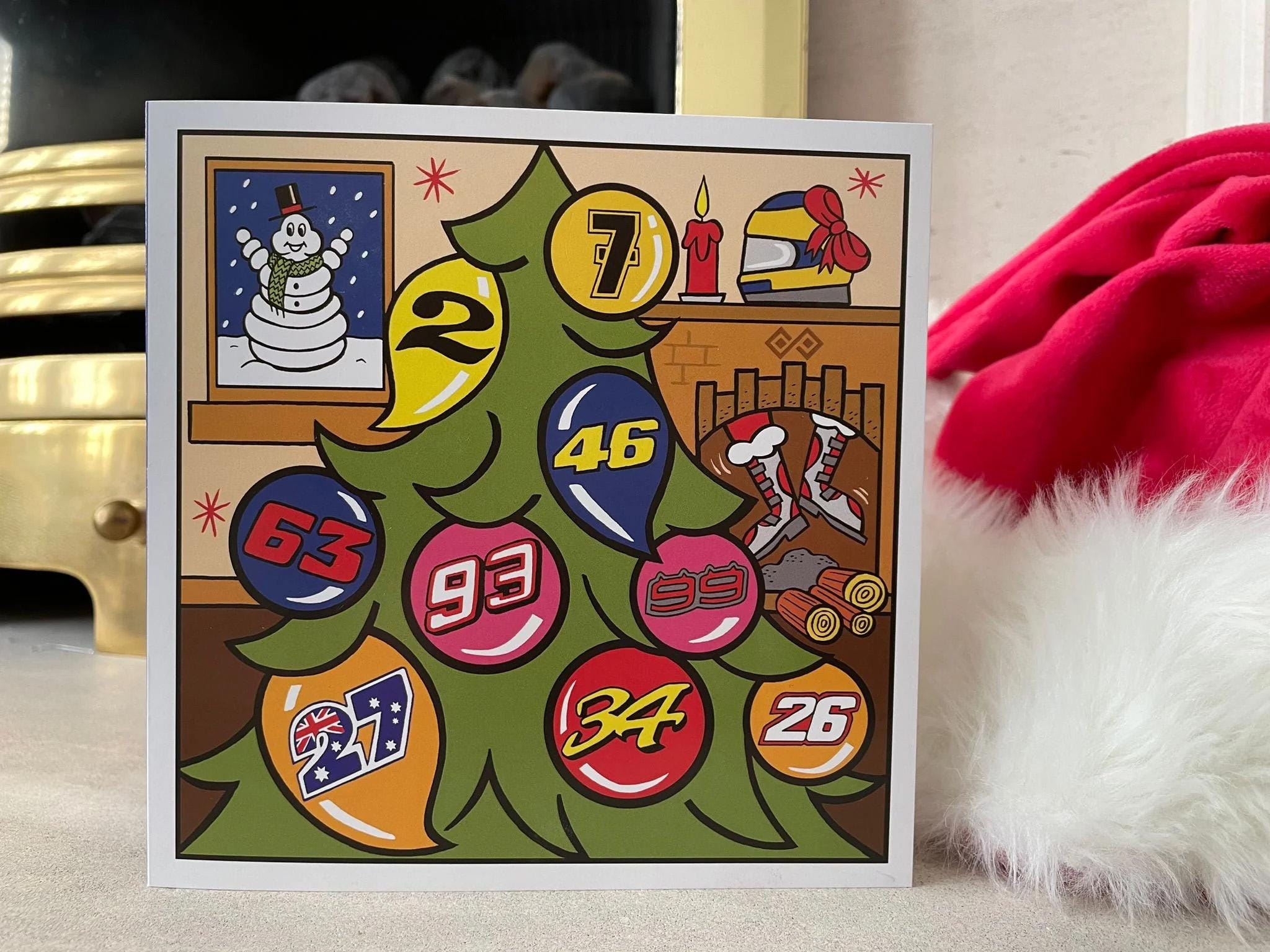Unique Motorcycle Christmas Cards From Top Artist - Etsy