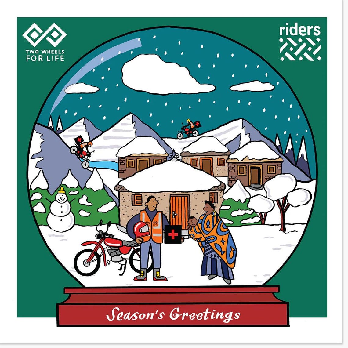 Unique Motorcycle Christmas Cards From Top Artist - Etsy