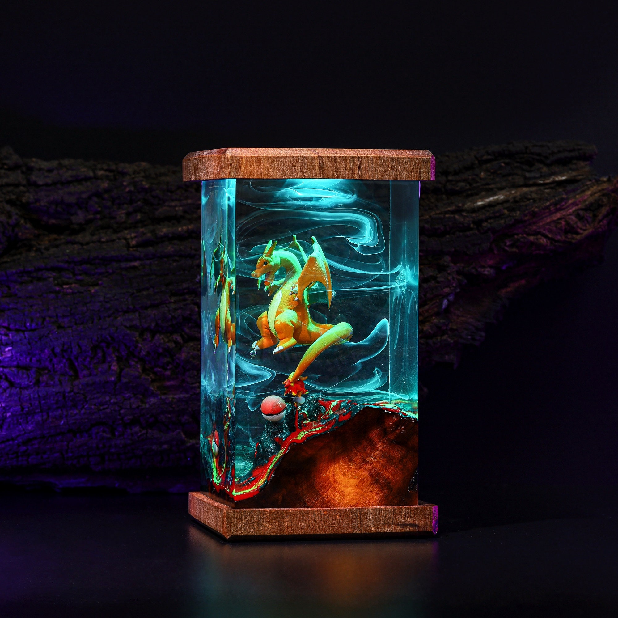 CHARIZARD POKEMON Night Light Anime Epoxy Lamp Custom Pokemon - Etsy ...