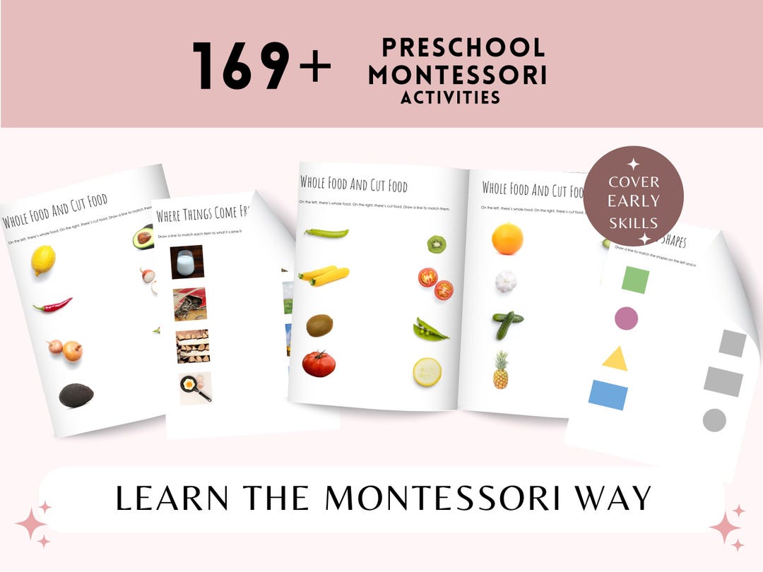 Montessori Paper Materials for Kids | Hands-on Preschool Worksheets ...