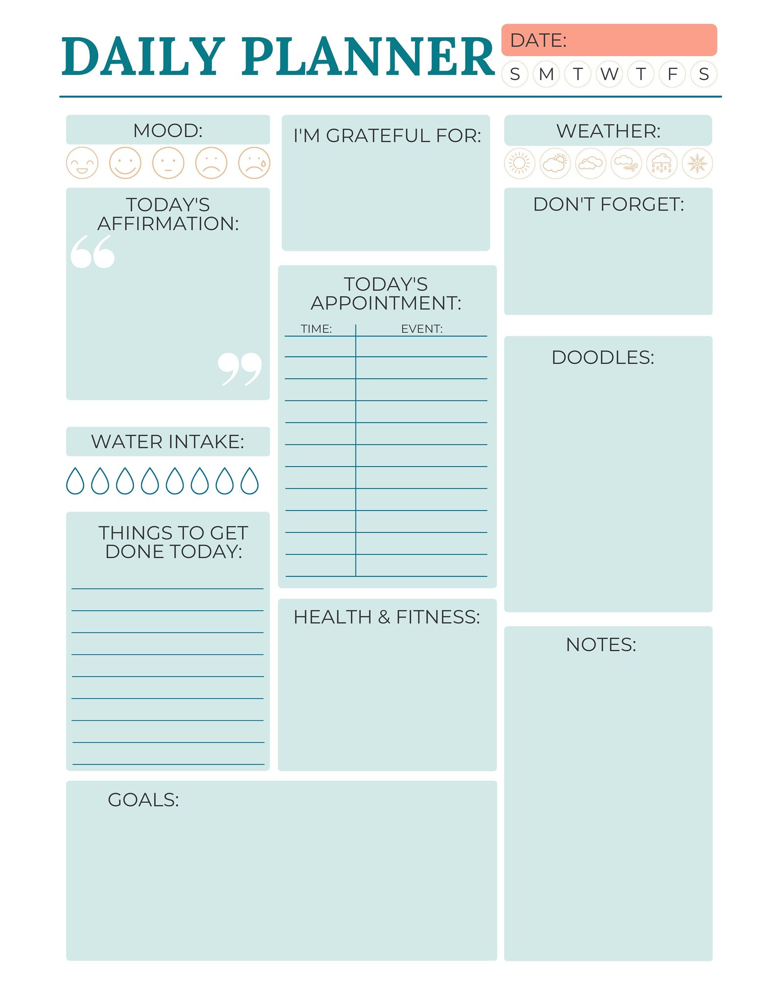 Daily Planner - Etsy