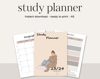 Digital Daily Study Planner for Goodnotes, Notability, and Noteshelf ...