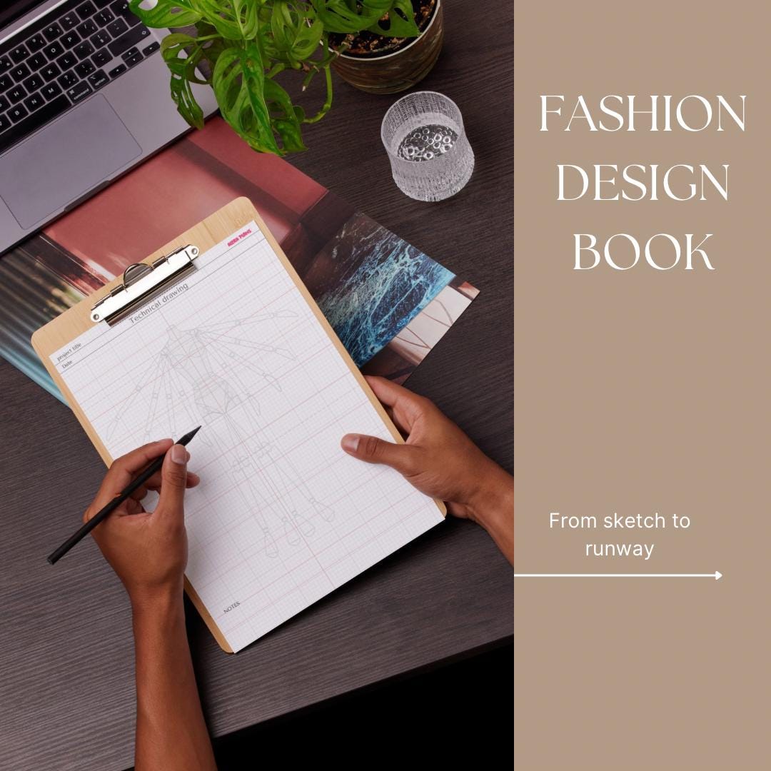 Fashion Design Project Book & Digital Planner Templates for Aspiring ...