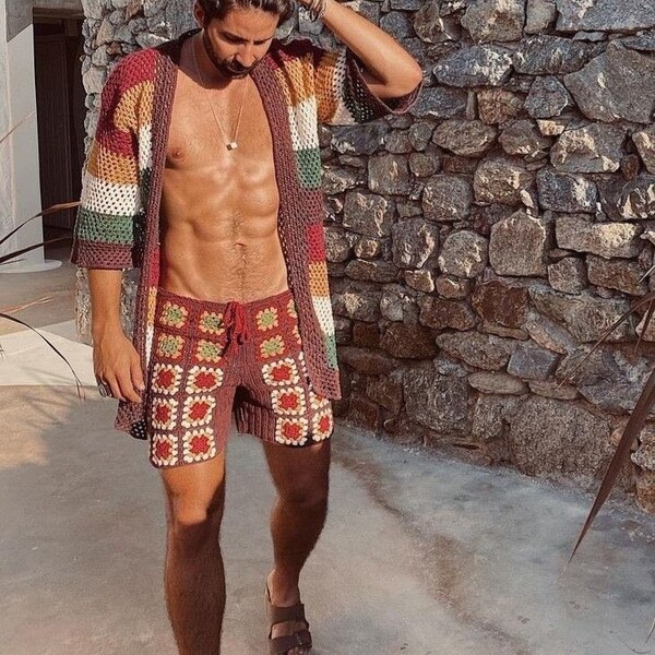 Crochet Beach Shorts - Etsy