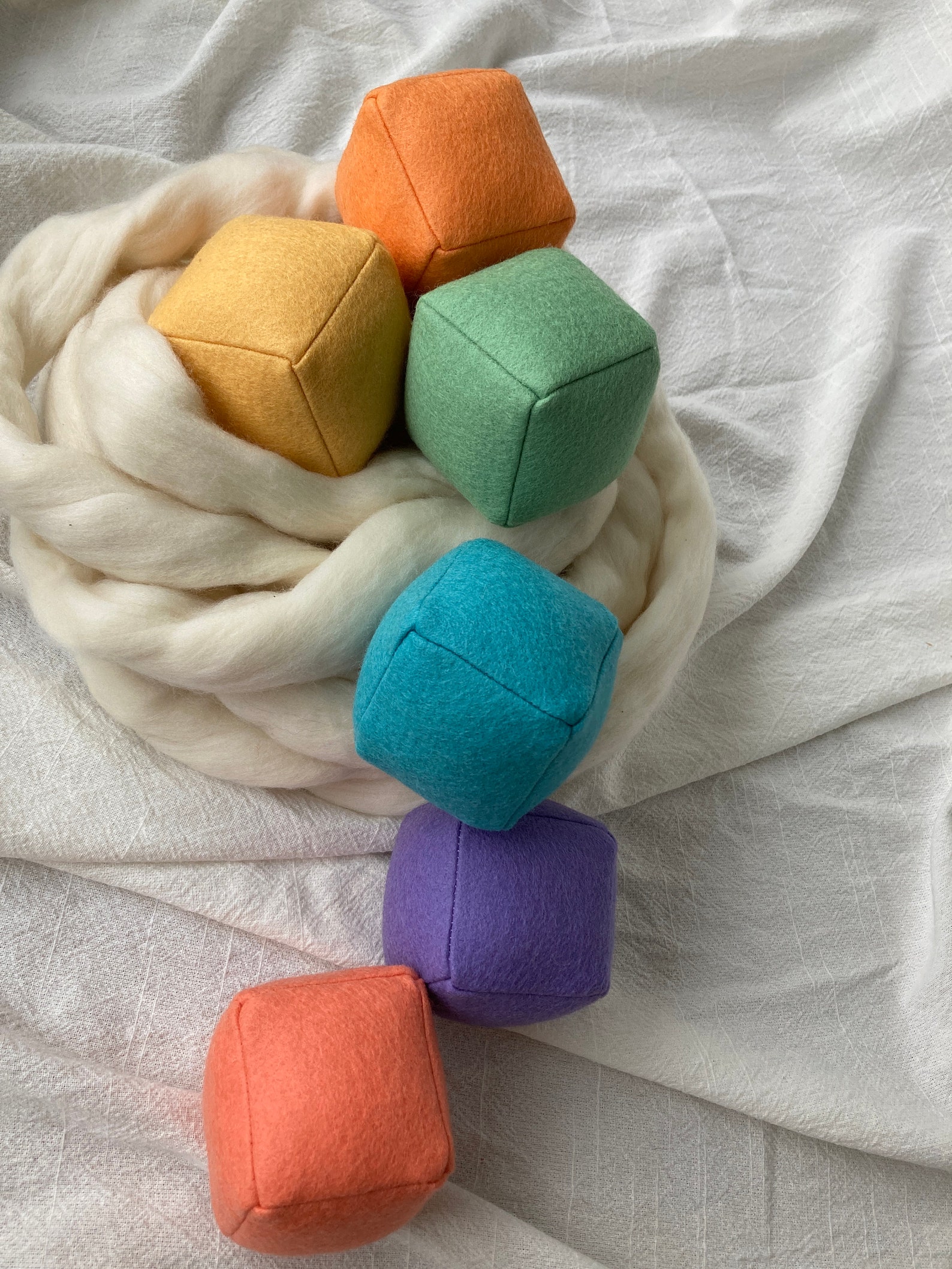 Custom Wool Felt Letter Blocks / Number Blocks / Baby Name Blocks / New ...