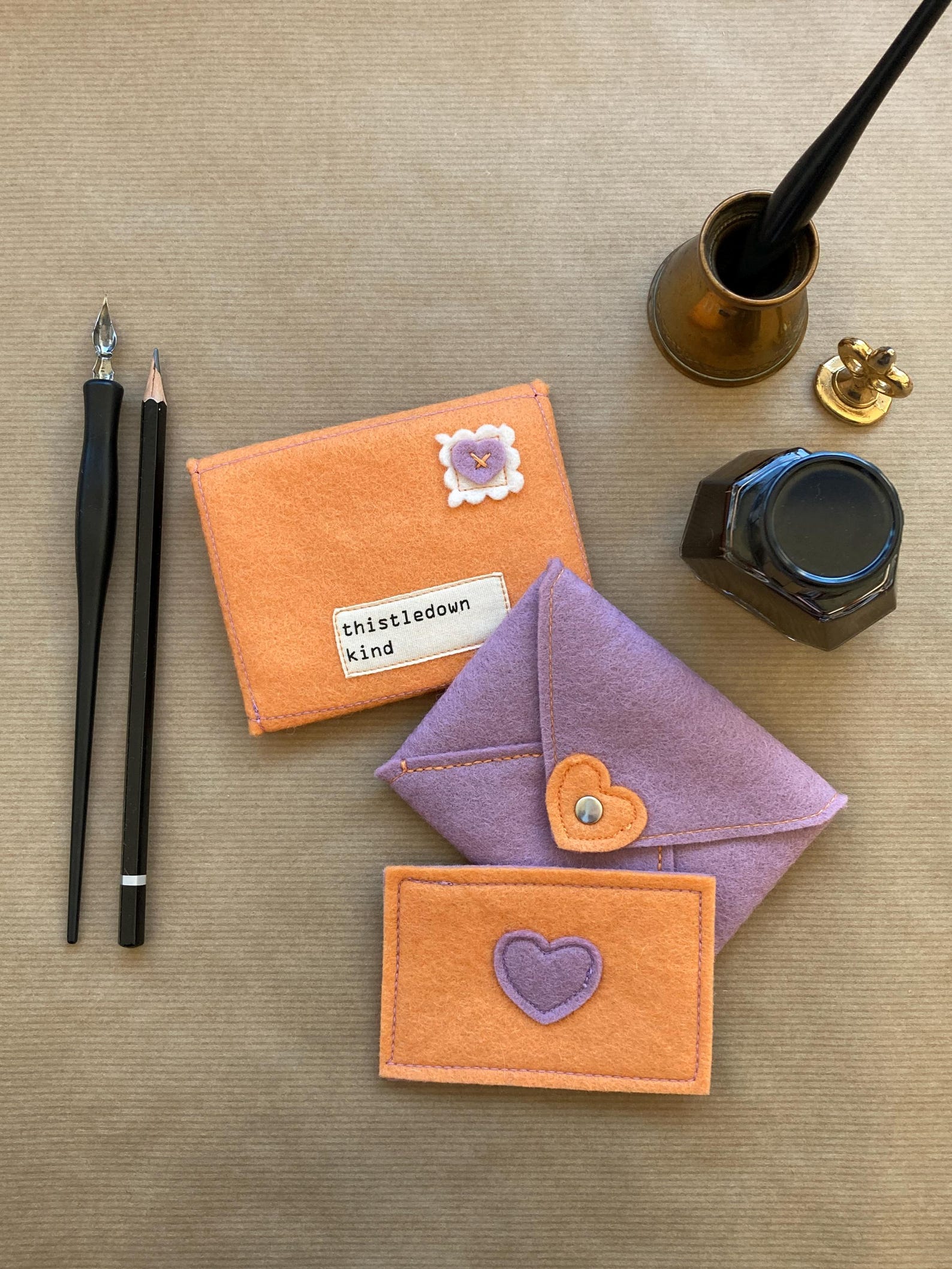 Felt Love Letter Toy: Pretend Play Wool Envelopes, Set of 8 - Etsy