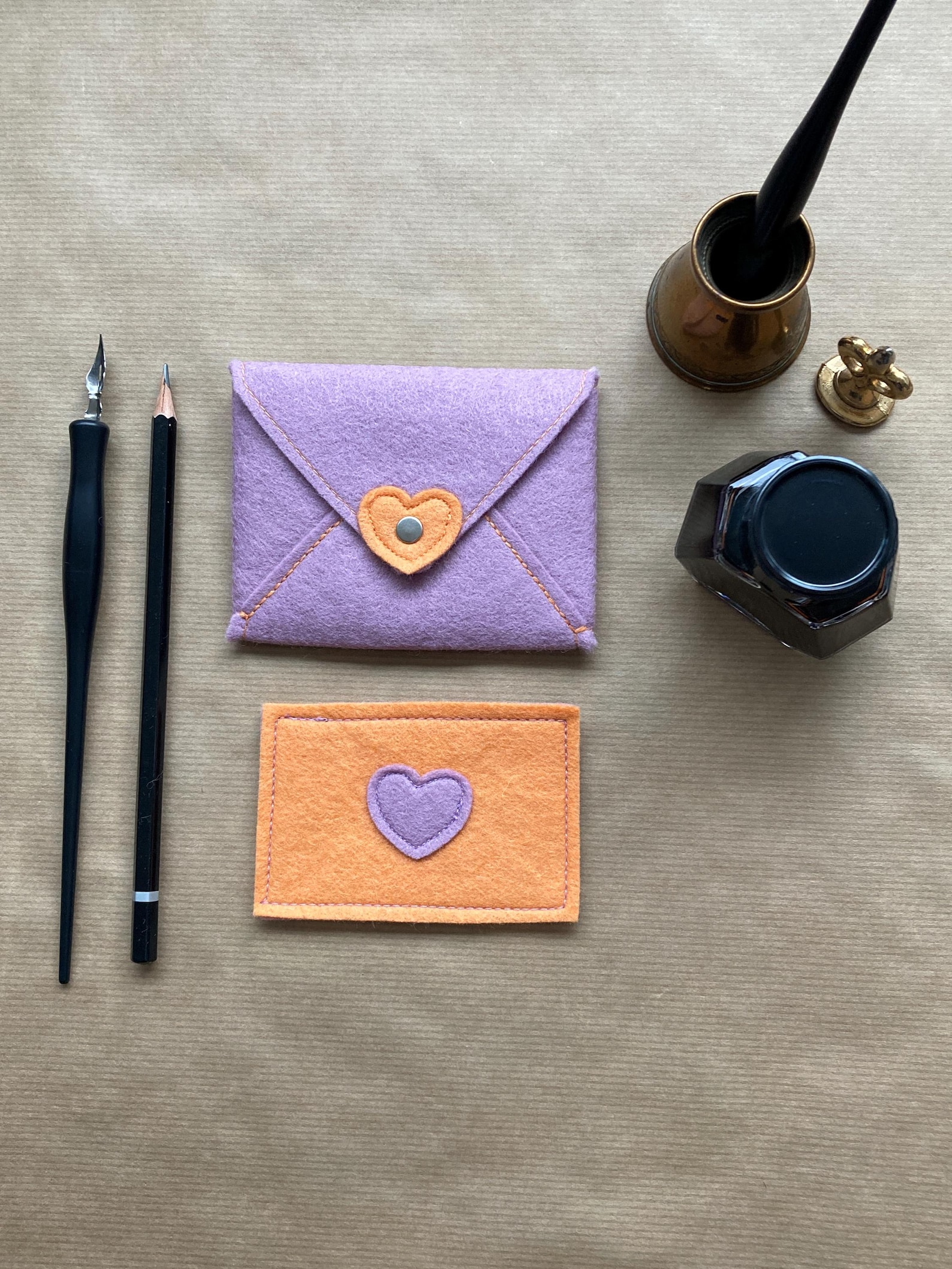 Little Love Letter, Felt Envelope Toy: Wool Envelope and Note Set ...