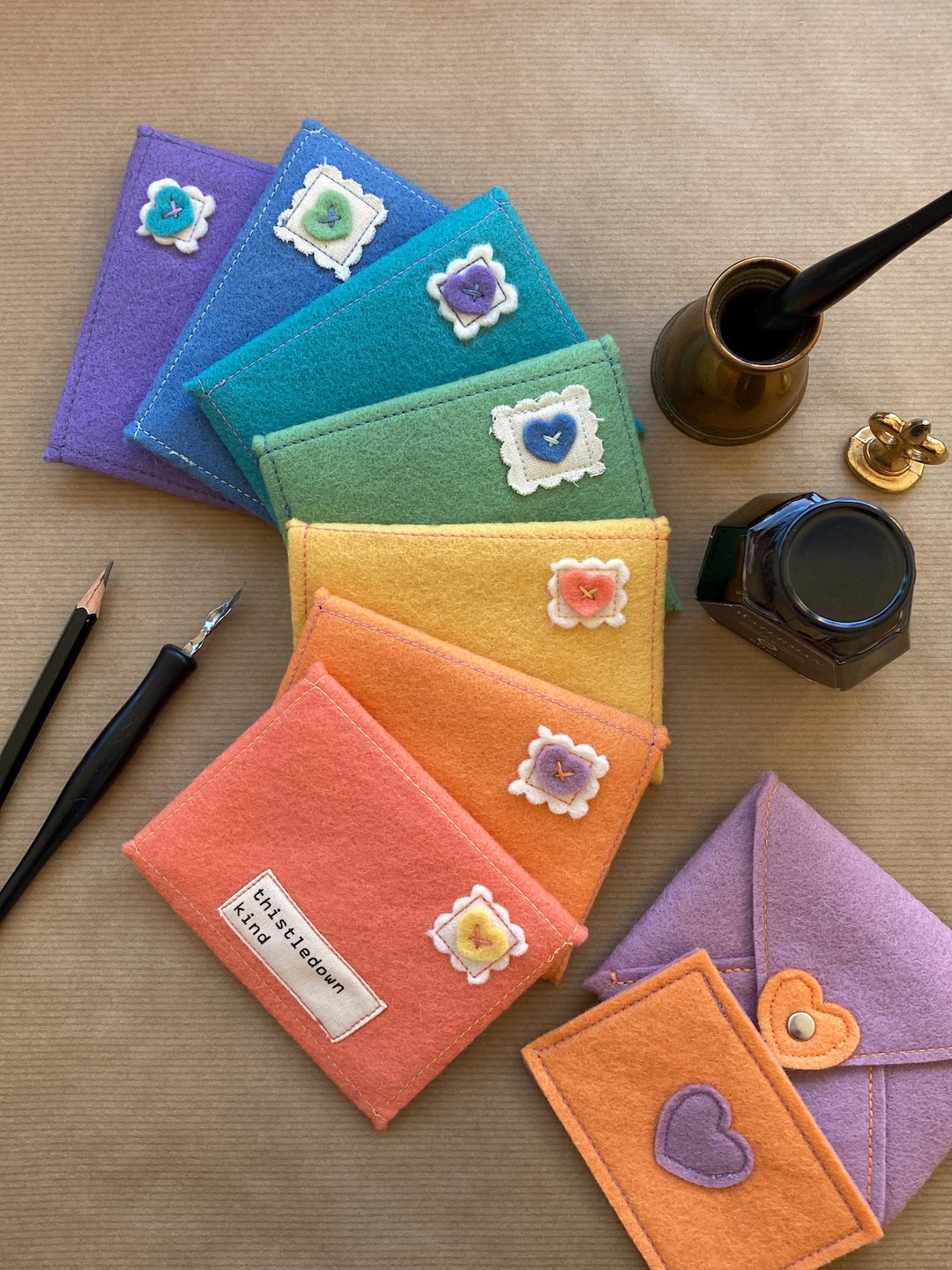 Little Love Letter, Felt Envelope Toy: Wool Envelope and Note Set ...