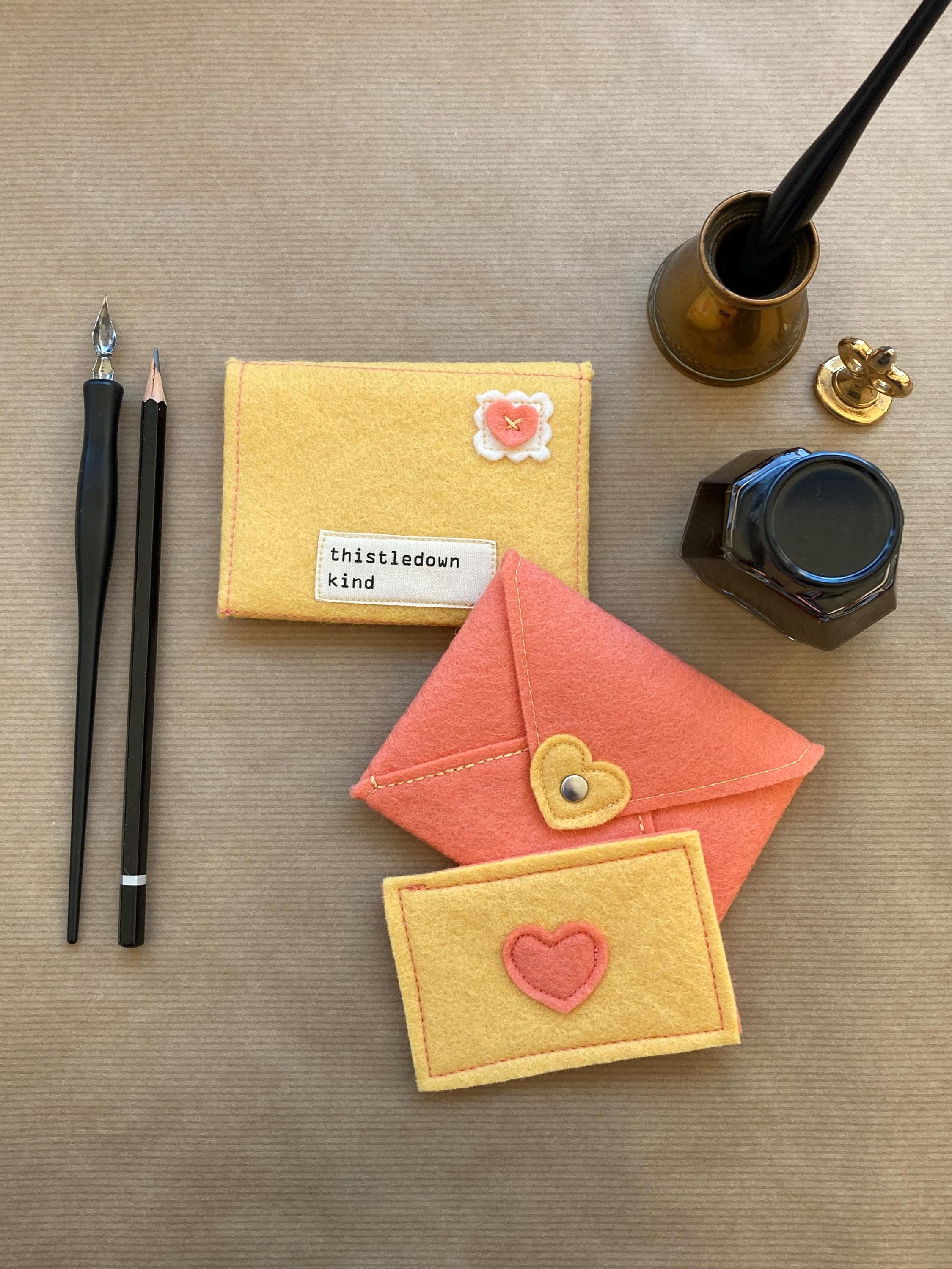 Felt Love Letter Toy: Pretend Play Wool Envelopes, Set of 8 - Etsy
