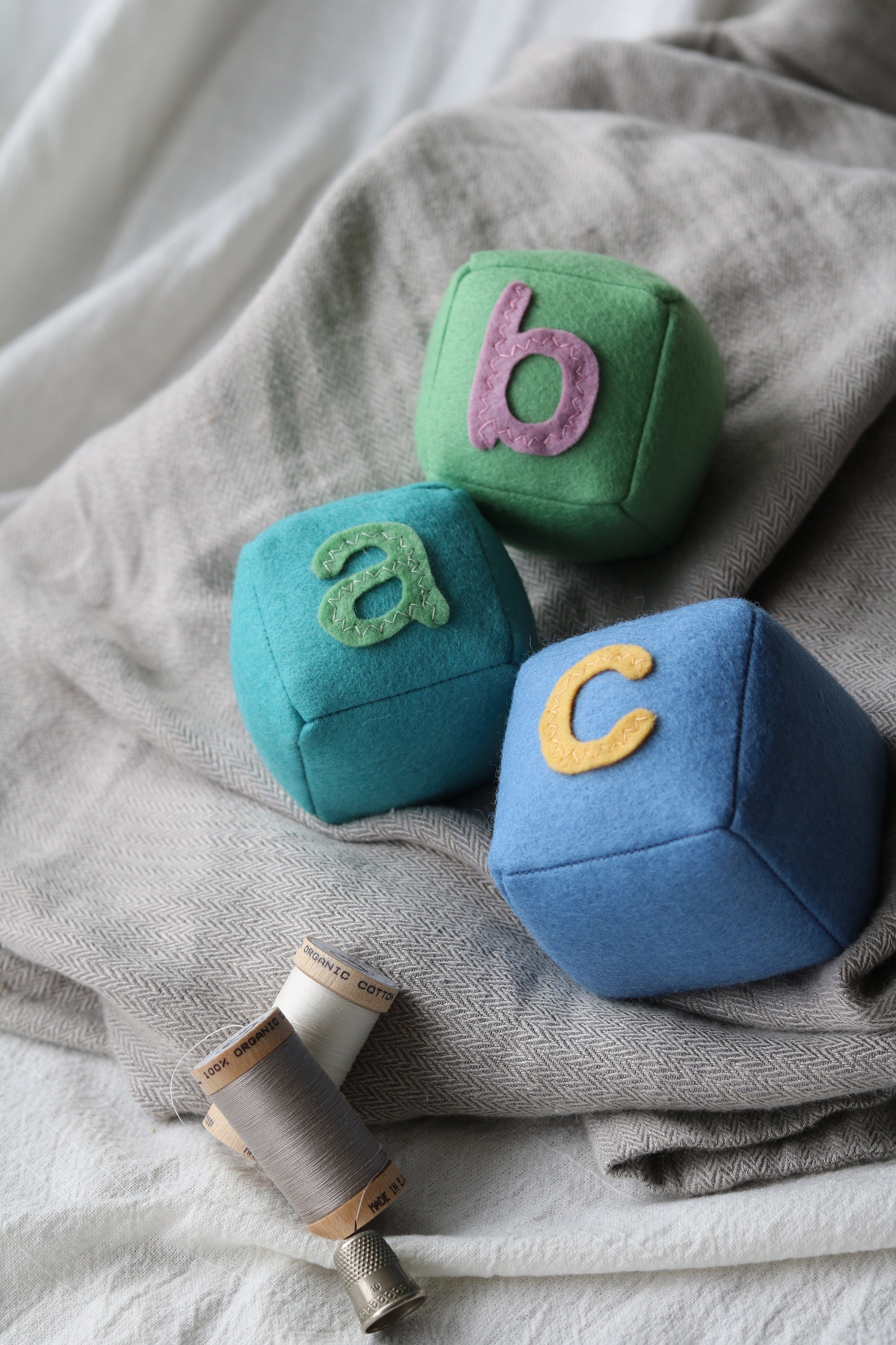 Custom Wool Felt Letter Blocks / Number Blocks / Baby Name Blocks / New ...