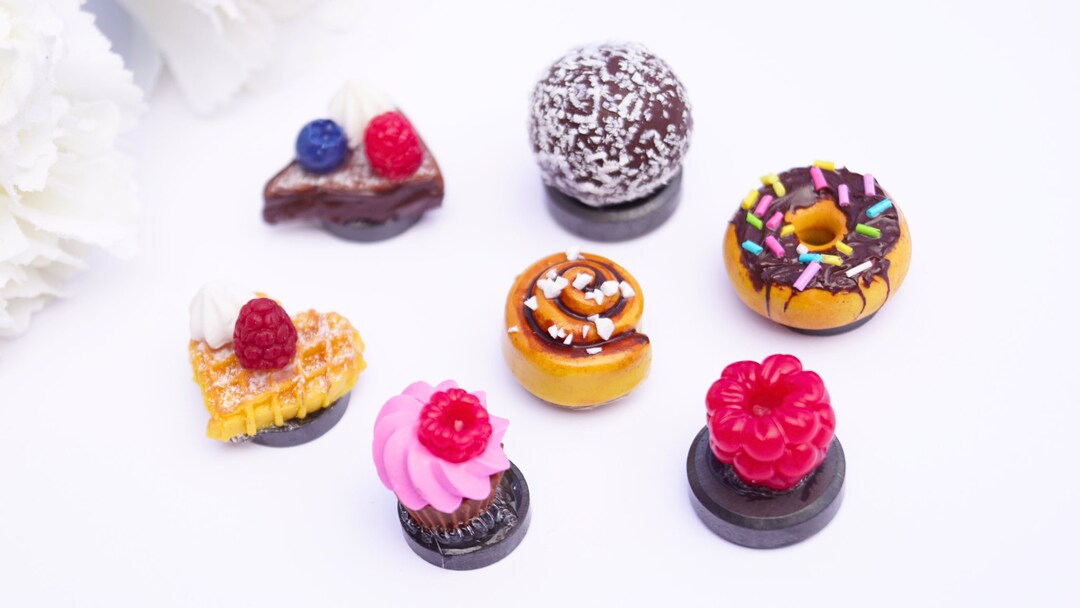 Swedish Fika Fridge Magnets, Set With 7, Handmade in Polymer Clay ...