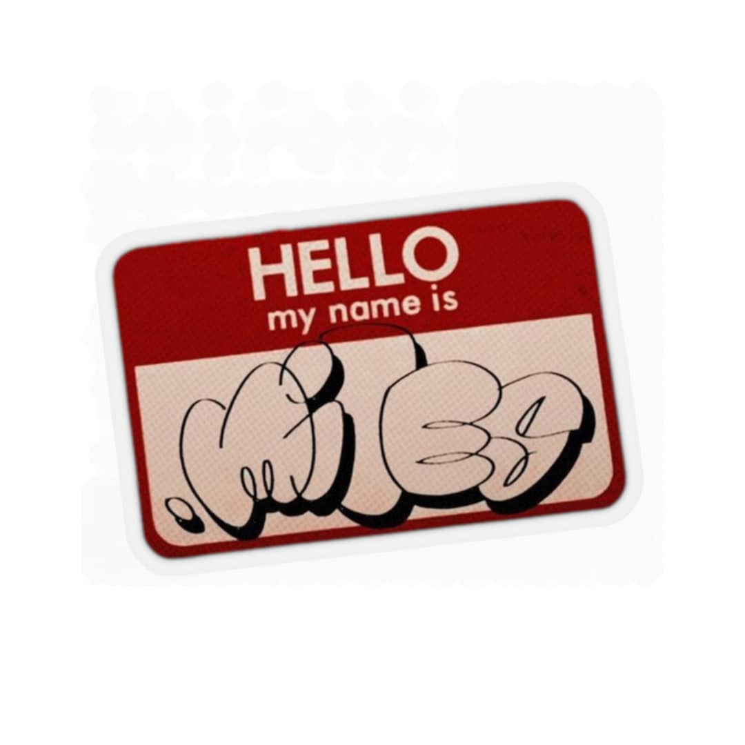 Miles Morales Sticker Hello My Name is Miles Sticker - Etsy