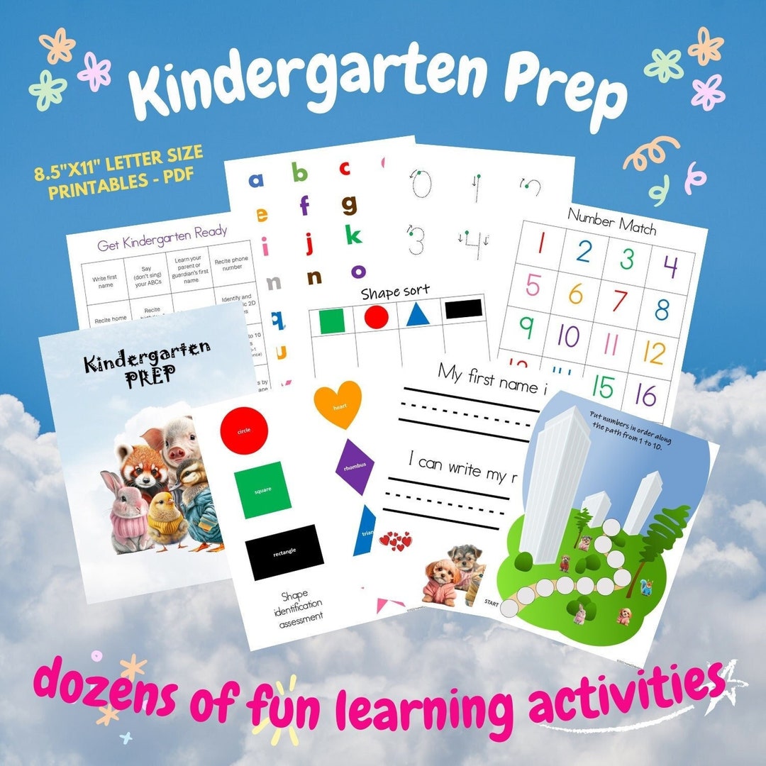 Prek/kindergarten PREP Activities, Prek Binder, Letters, Numbers ...
