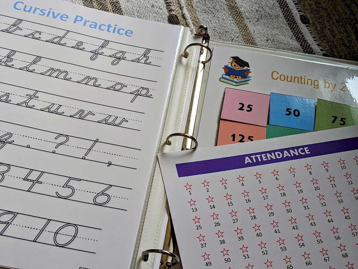 2nd Grade Morning Binder, Homeschool Learning Binder, Math Resources ...