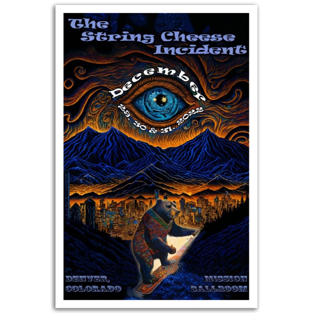 String Cheese Incident NYE 2022 Poster | December 29-31, 2022 | Mission ...