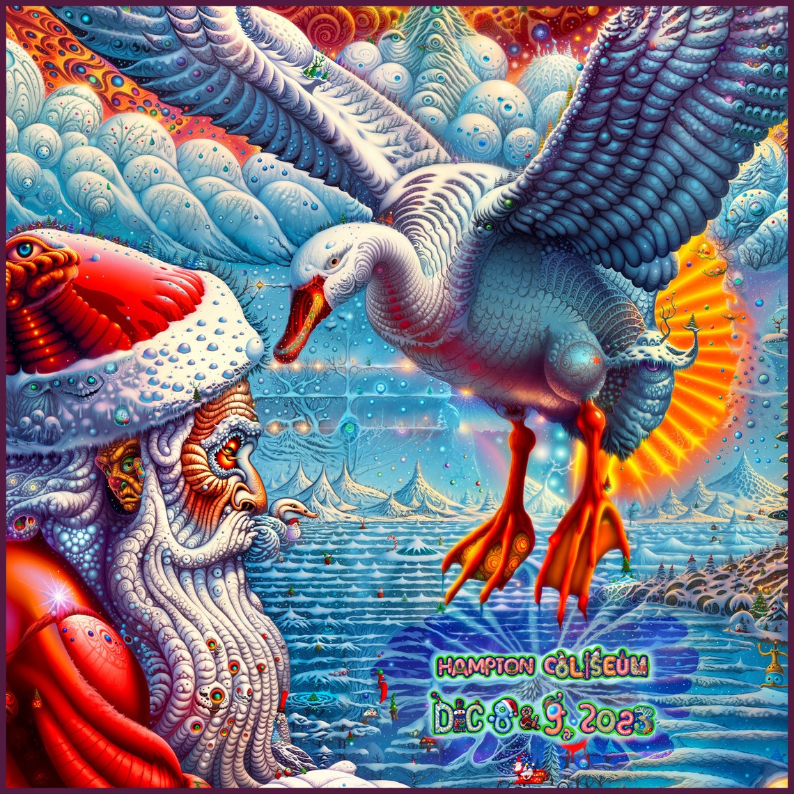 Goose Poster Goosemas 2023 Dec. 8-9, 2023 Hampton Coliseum - Etsy