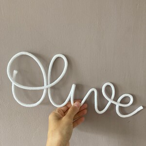 Knitted Wire Words / Names/ Personalised Quotes / Rope Names - Etsy