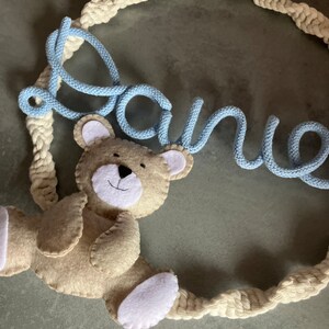 Personalised Baby Hoop With Teddy Bear Baby Shower, Newborn ...