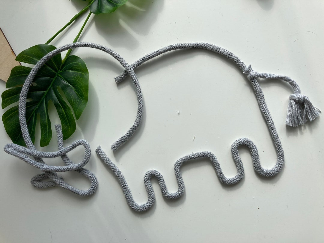Knitted Wire Rope Elephant Kids Decor Nursery Playroom Wall - Etsy