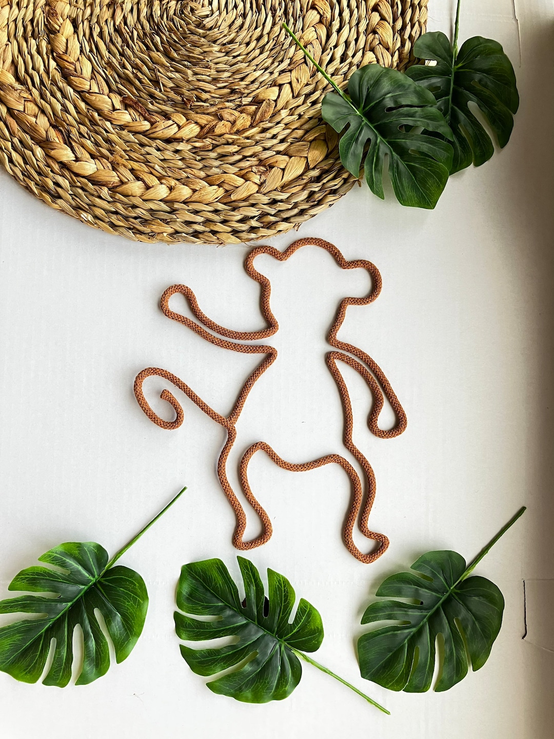 Knitted Wire / Rope Monkey Kids / Nursery Decoration - Etsy