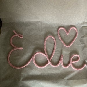 Knitted Wire Words/ Names /quotes / Knit Words / Letters - Etsy