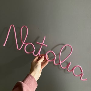 Knitted Wire Words/ Names /quotes / Knit Words / Letters - Etsy