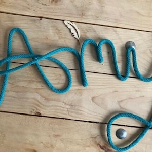 Knitted Wire Words/ Names /quotes / Knit Words / Letters - Etsy