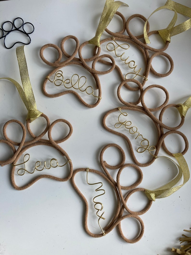 Paw Print / Wire Paw / Pet Room Decoration / Personalised Pet - Etsy