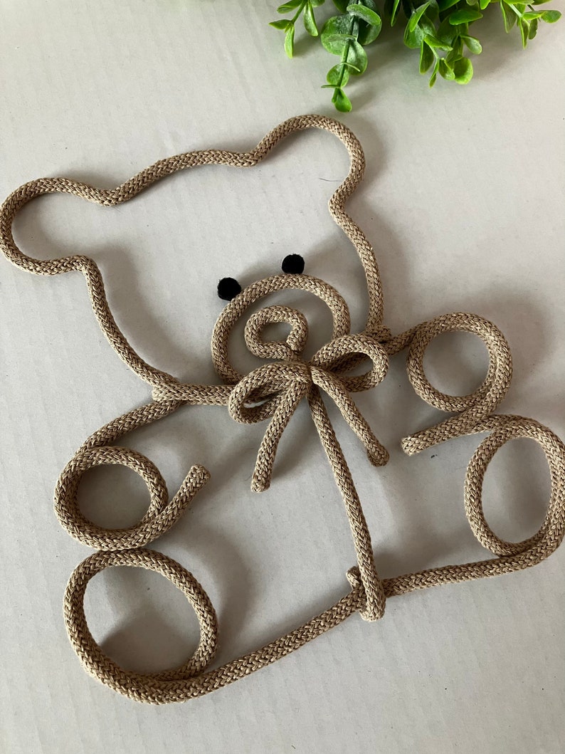 Rope Wire Teddy Bear for Kids Room Nursery Baby or - Etsy
