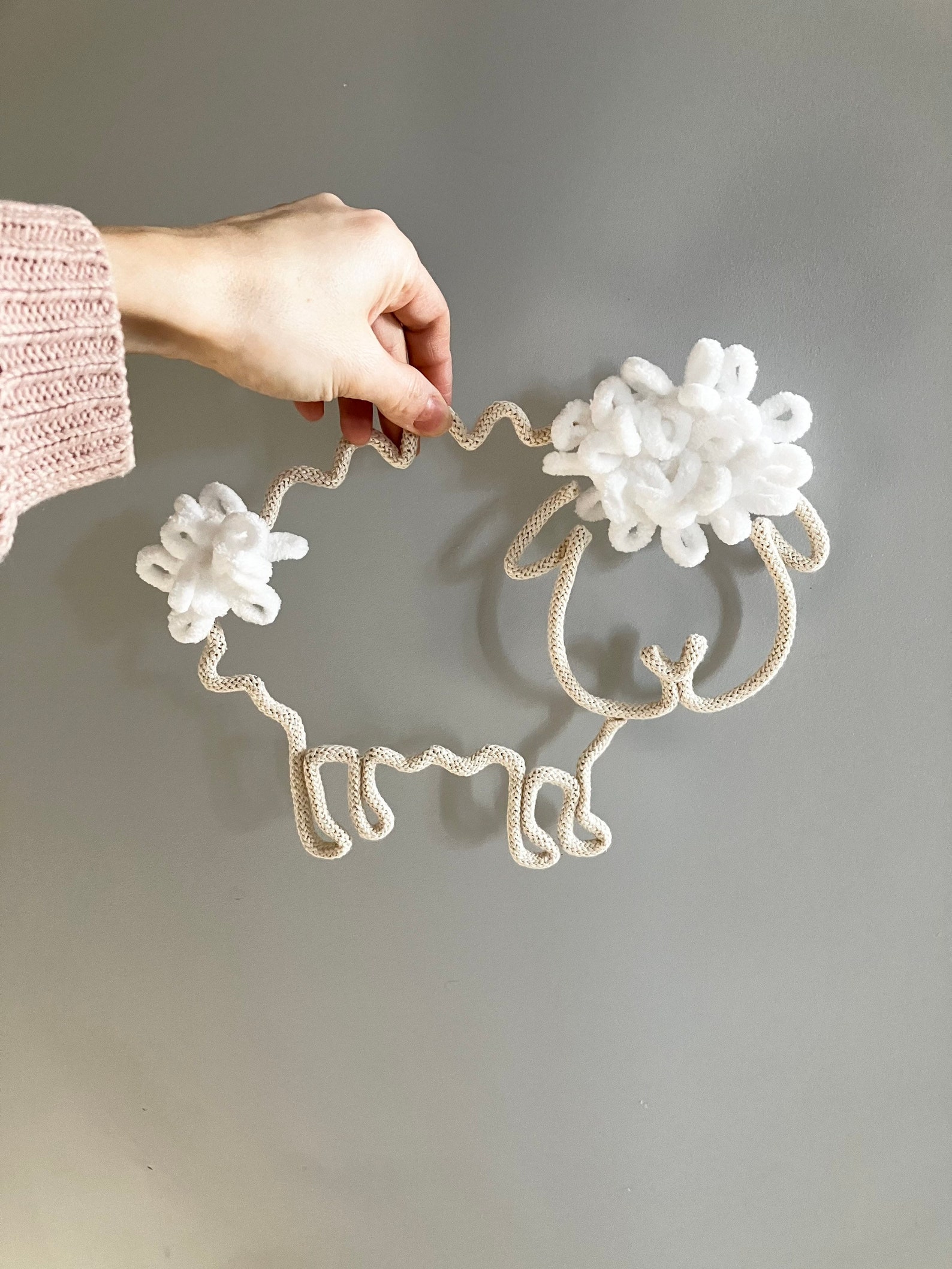 Rope Wire Sheep Shape Decoration for Kids Room or Baby Nursery - Etsy UK