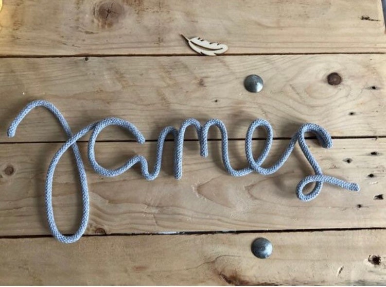 Knitted Wire Words/ Names /quotes / Knit Words / Letters - Etsy