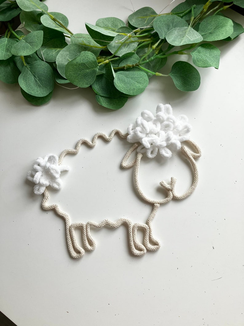 Rope Wire Sheep Shape Decoration for Kids Room or Baby Nursery - Etsy UK