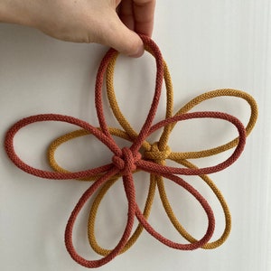 Knitted Wire Rope Flower - Etsy