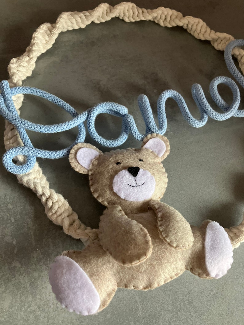 Personalised Baby Hoop With Teddy Bear Baby Shower Newborn - Etsy