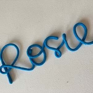 Knitted Wire Words / Names/ Personalised Quotes / Rope Names - Etsy